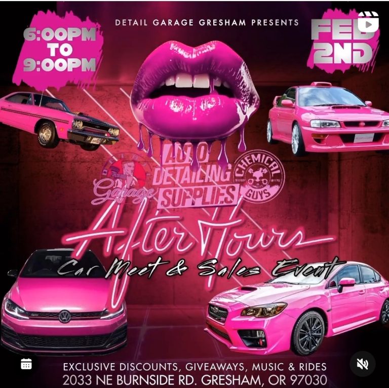 Detail Garage After Hours Car Meet - Oregon Car Culture